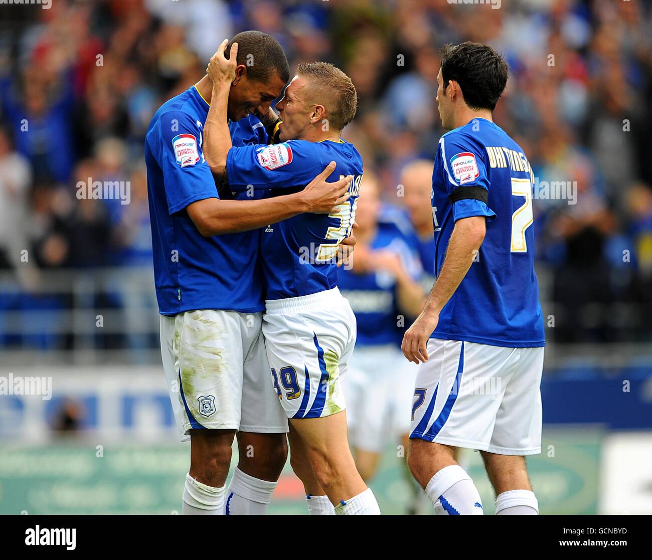 Cardiff citys jay bothroyd celebrates hi-res stock photography and ...