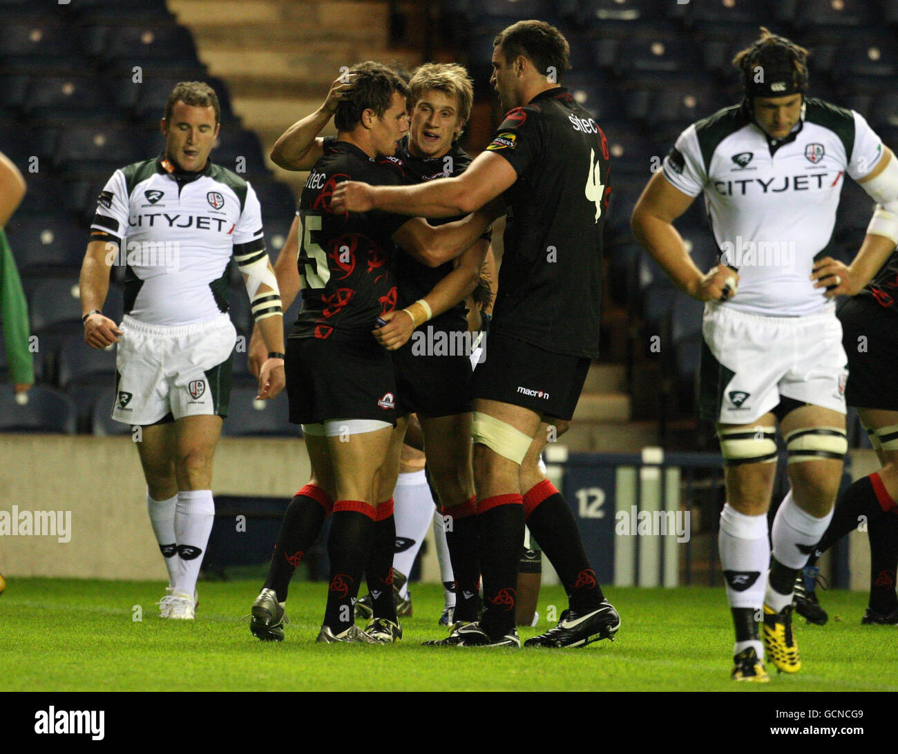 Edinburghs lee jones celebrates second try pre season friendly ...
