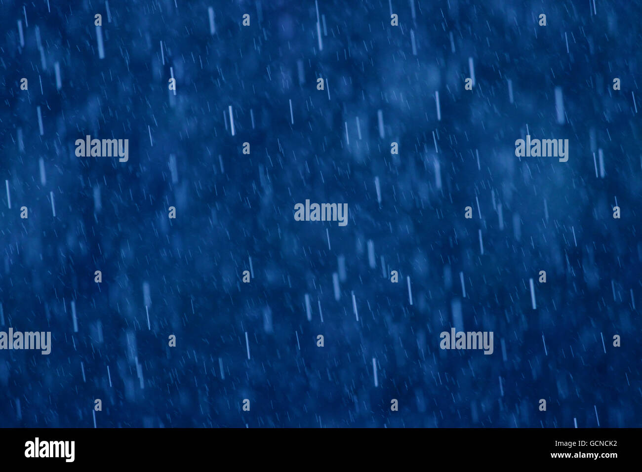 Rain on blue Stock Photo - Alamy