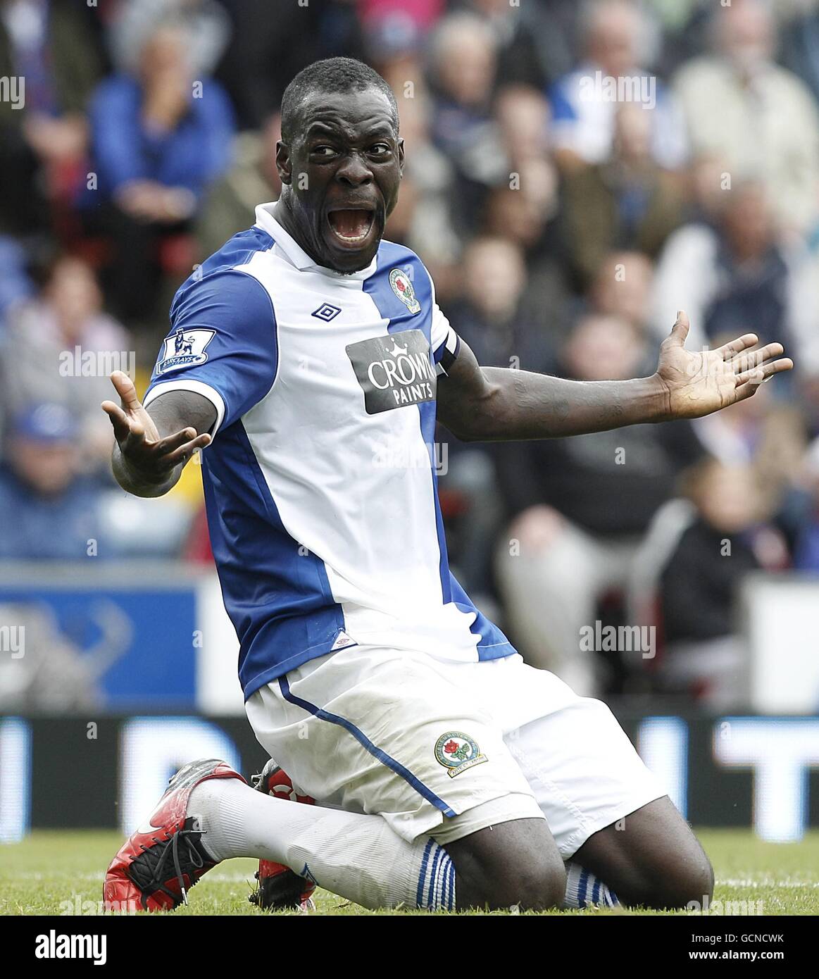 Blackburn rovers christopher samba reacts hi-res stock photography and ...