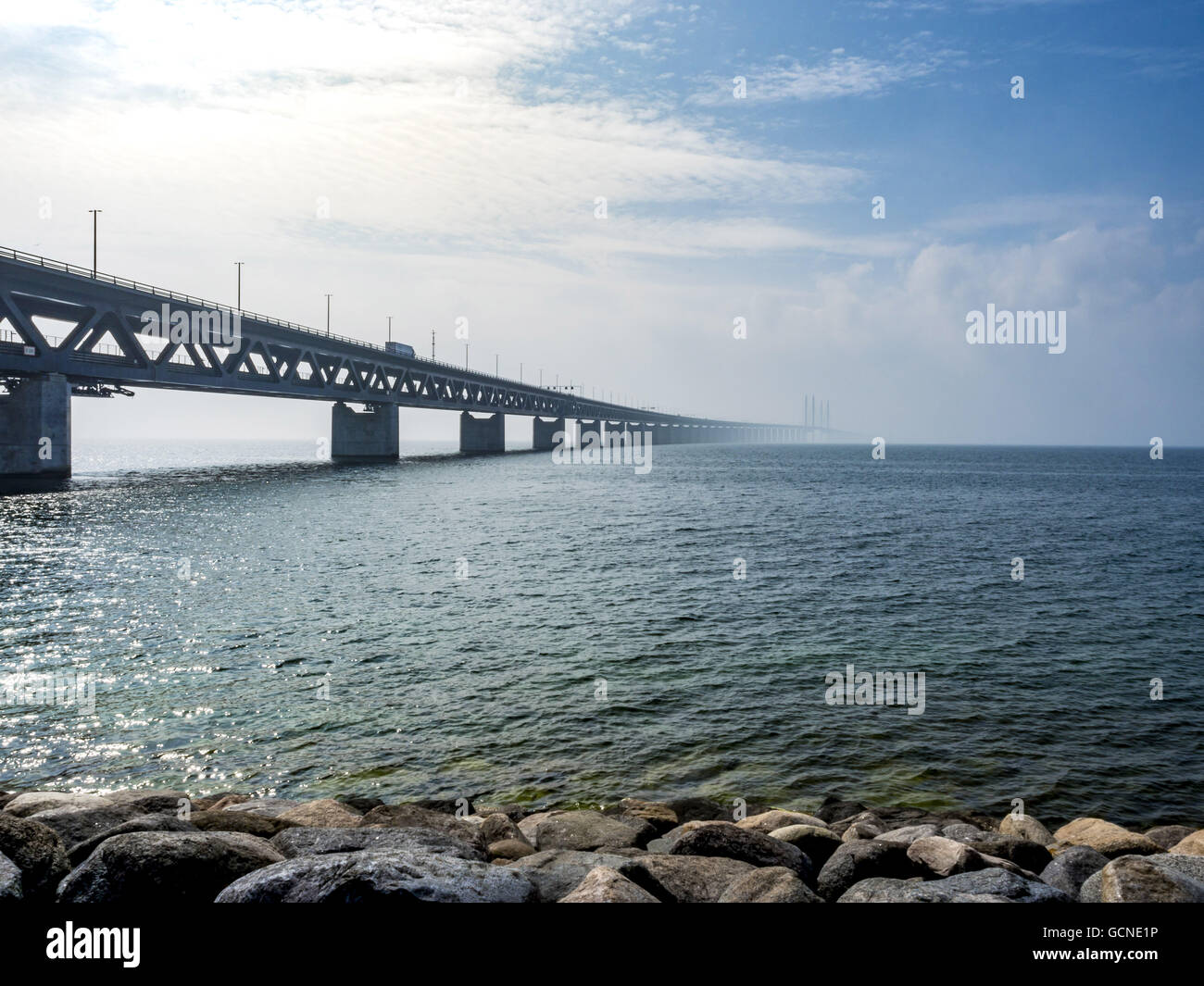 Öresund Bridge between Copenhagen and Malmö, Sweden, Europe Stock Photo ...