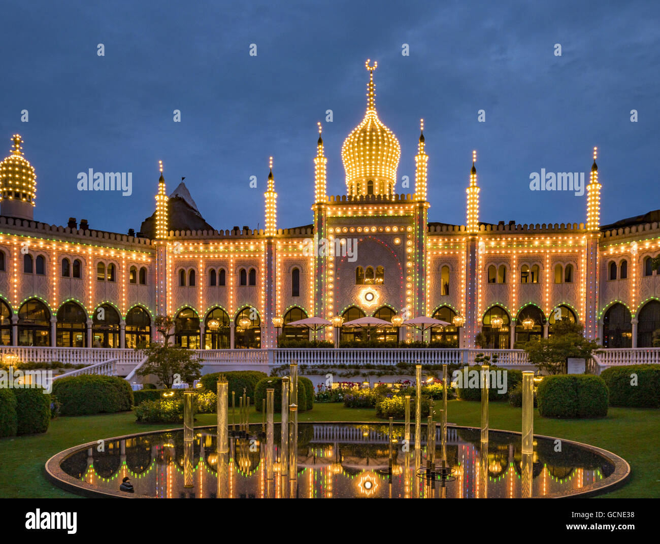 Tivoli amusement park, Copenhagen, Denmark, Europe Stock Photo - Alamy