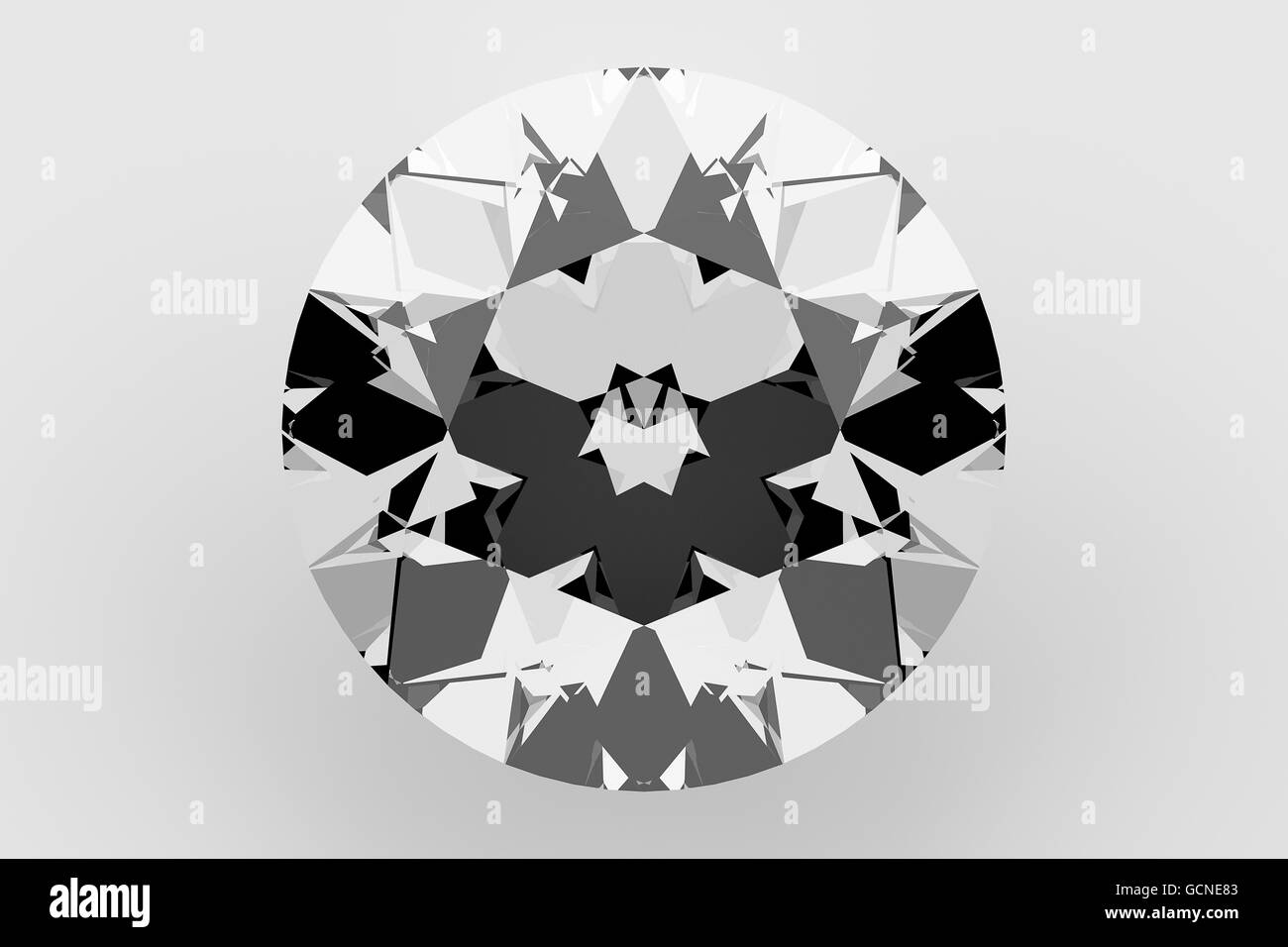 3D rendering of diamond isolated on white background Stock Photo - Alamy