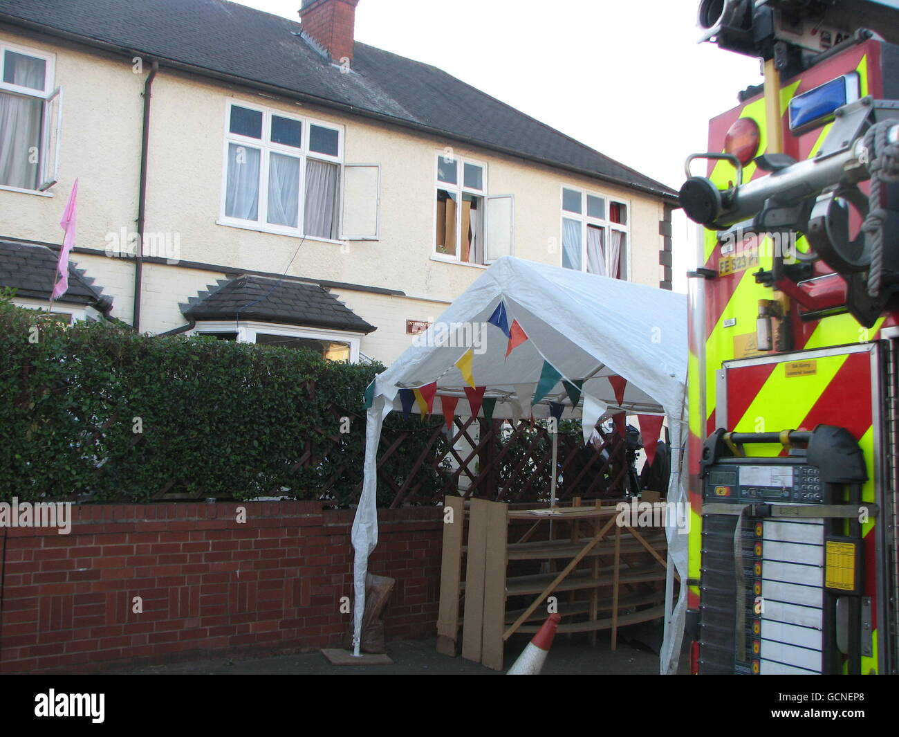 Hare Krishna temple fire Stock Photo - Alamy