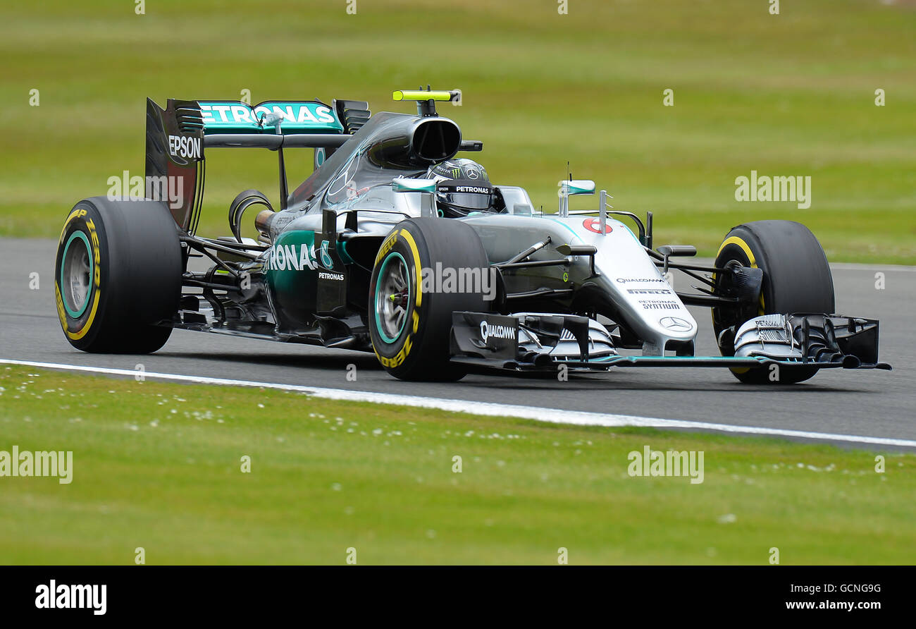 Mercedes' Nico Rosberg during Qualifying for the 2016 British Grand ...
