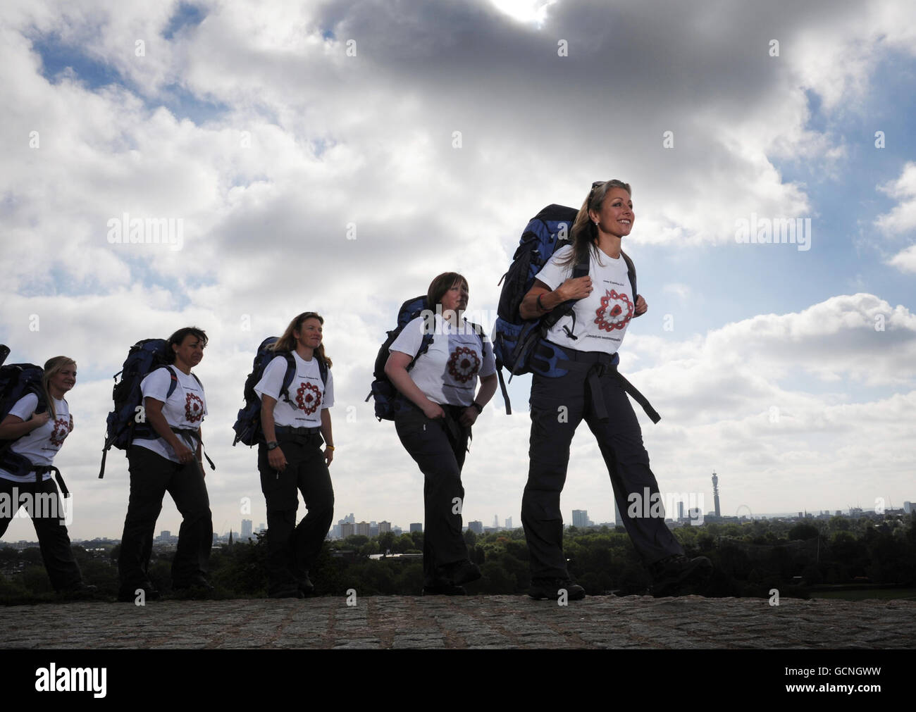 Charity trek across the Pyrenees Stock Photo - Alamy