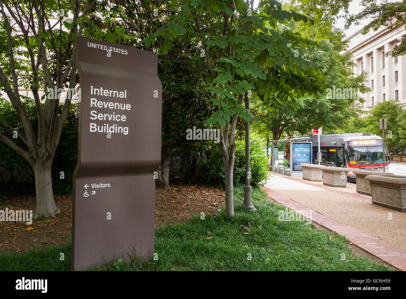 Internal Revenue Service building Washington DC Stock Photo - Alamy