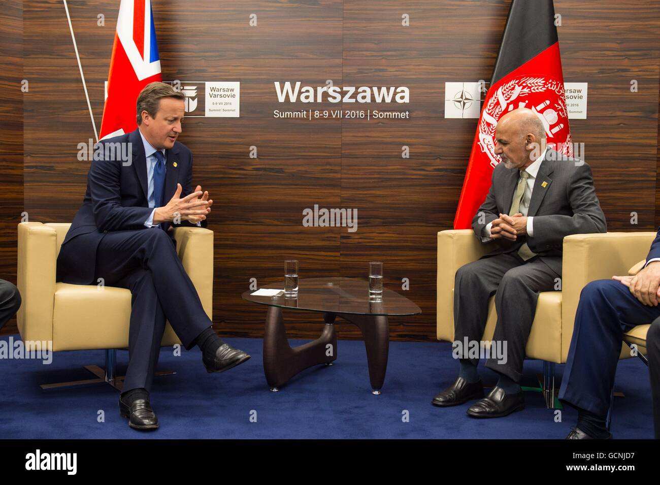 Prime Minister David Cameron (left) meets President of Afghanistan ...