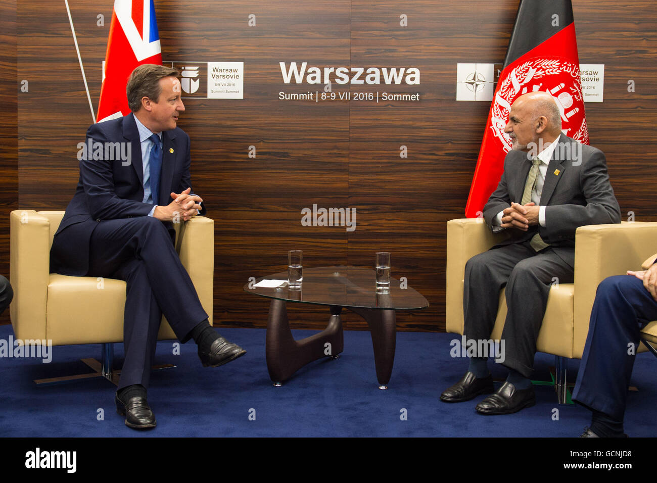 Prime Minister David Cameron (left) meets President of Afghanistan ...