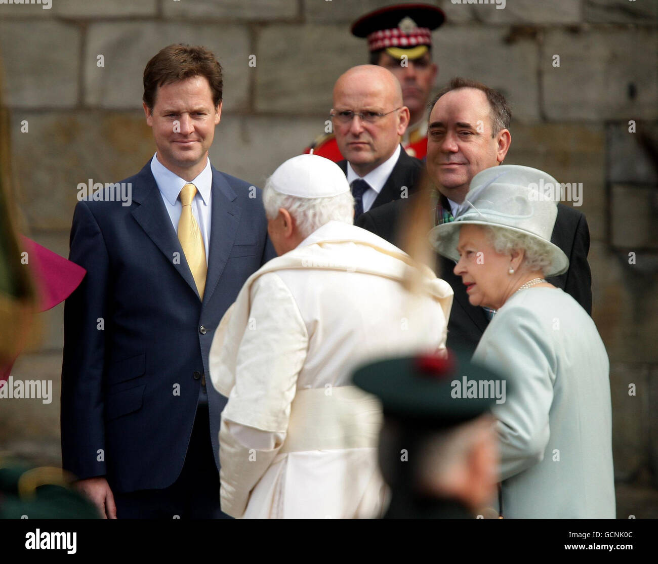 Queen Elizabeth II meets Pope Benedict XVI as Deputy Prime Minister ...