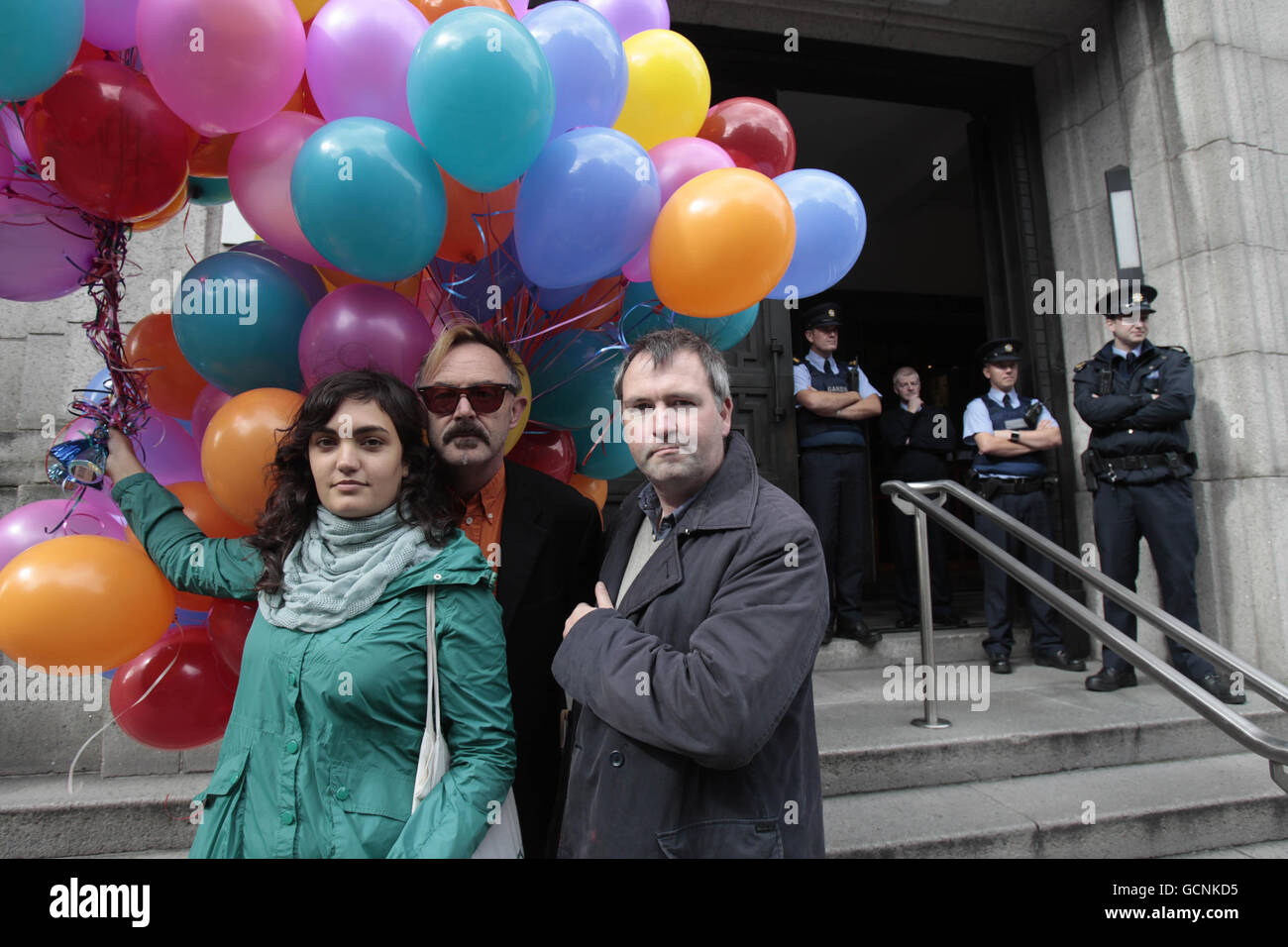 (left - right) Sophia Carmo artist, Thomas Mclaughlin writer and John ...