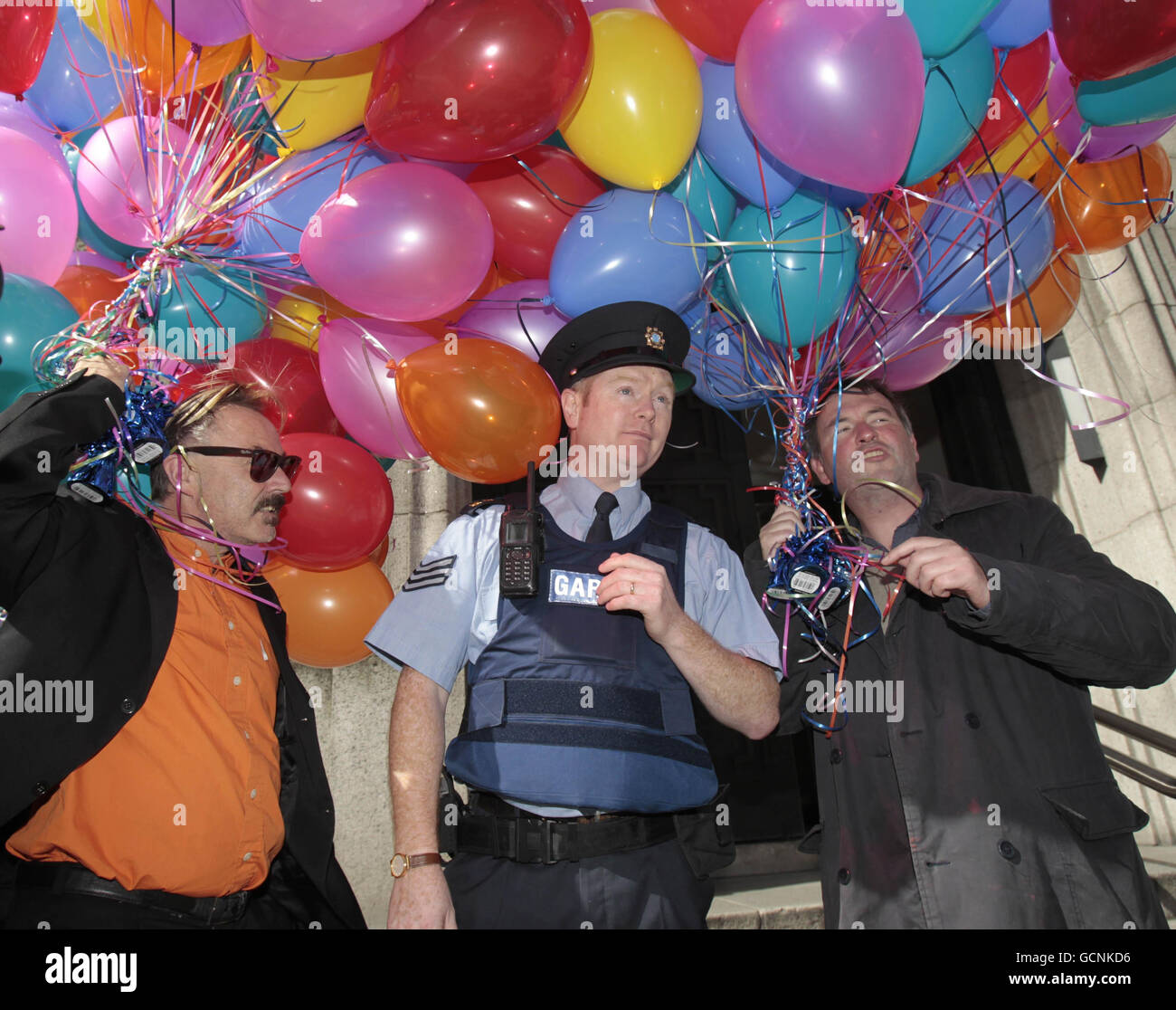 Thomas Mclaughlin (left) writer, and John Breen, play write, speak with ...