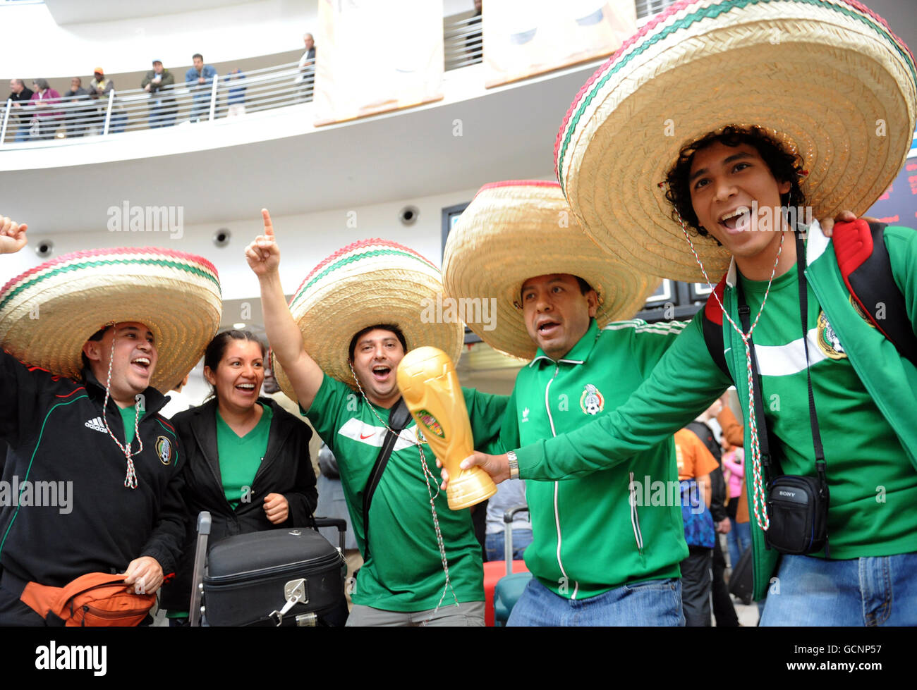 Soccer - 2010 FIFA World Cup South Africa - Fans prepare. Mexican fans ...