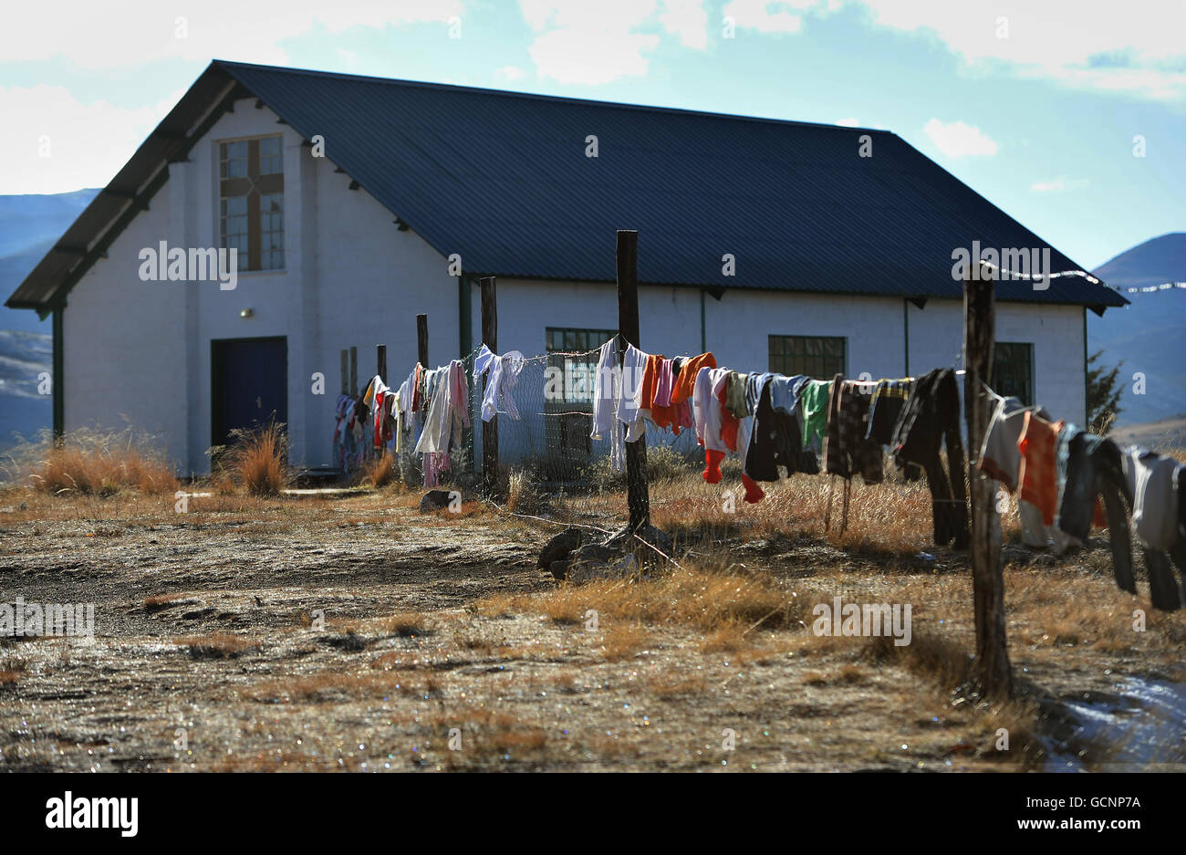 A children's orphanage in the mountains near Semongkong, Lesotho Stock ...