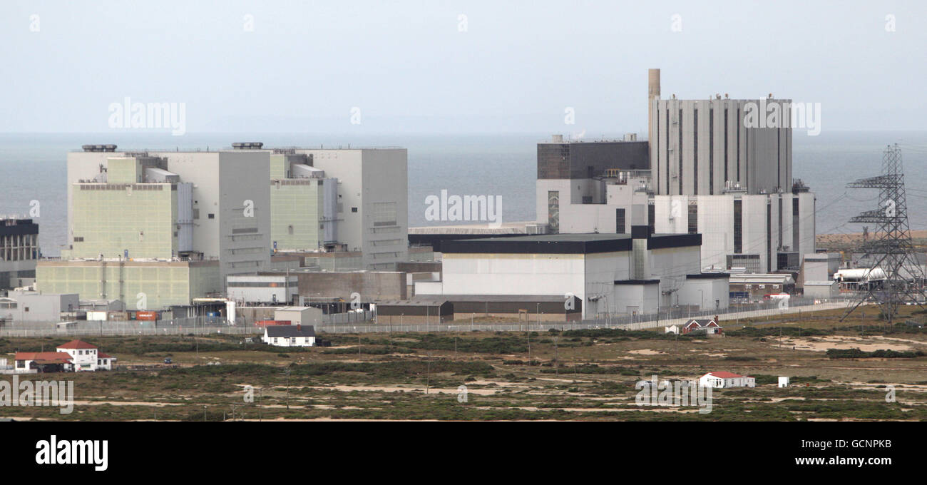 Aerial view of the dungeness nuclear power station in kent hi-res stock ...