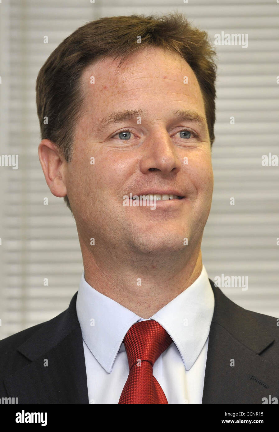 Nick Clegg visits the Disasters Emergency Committee headquarters Stock ...