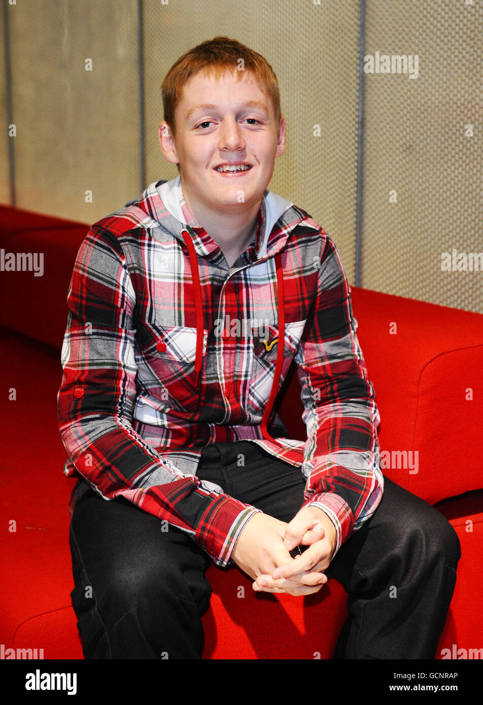 Thomas Turgoose, star of new series 'This Is England 86', is seen at the BFI in London Stock ...