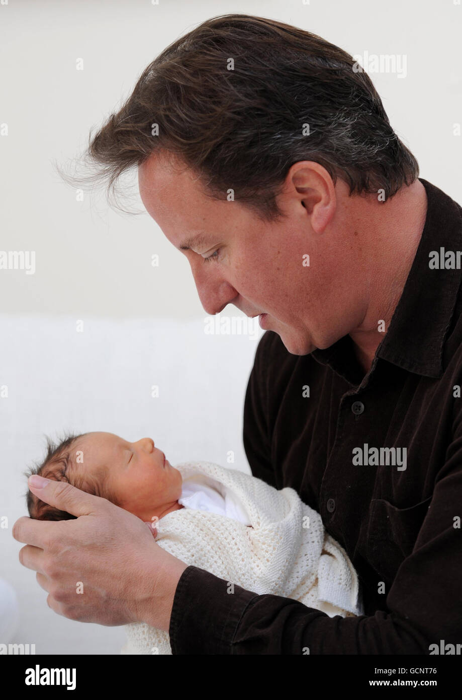 Cameron's new baby Stock Photo - Alamy
