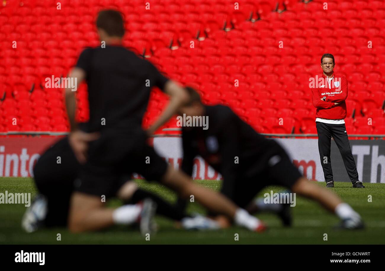 England manager fabio capello looks on hi-res stock photography and ...