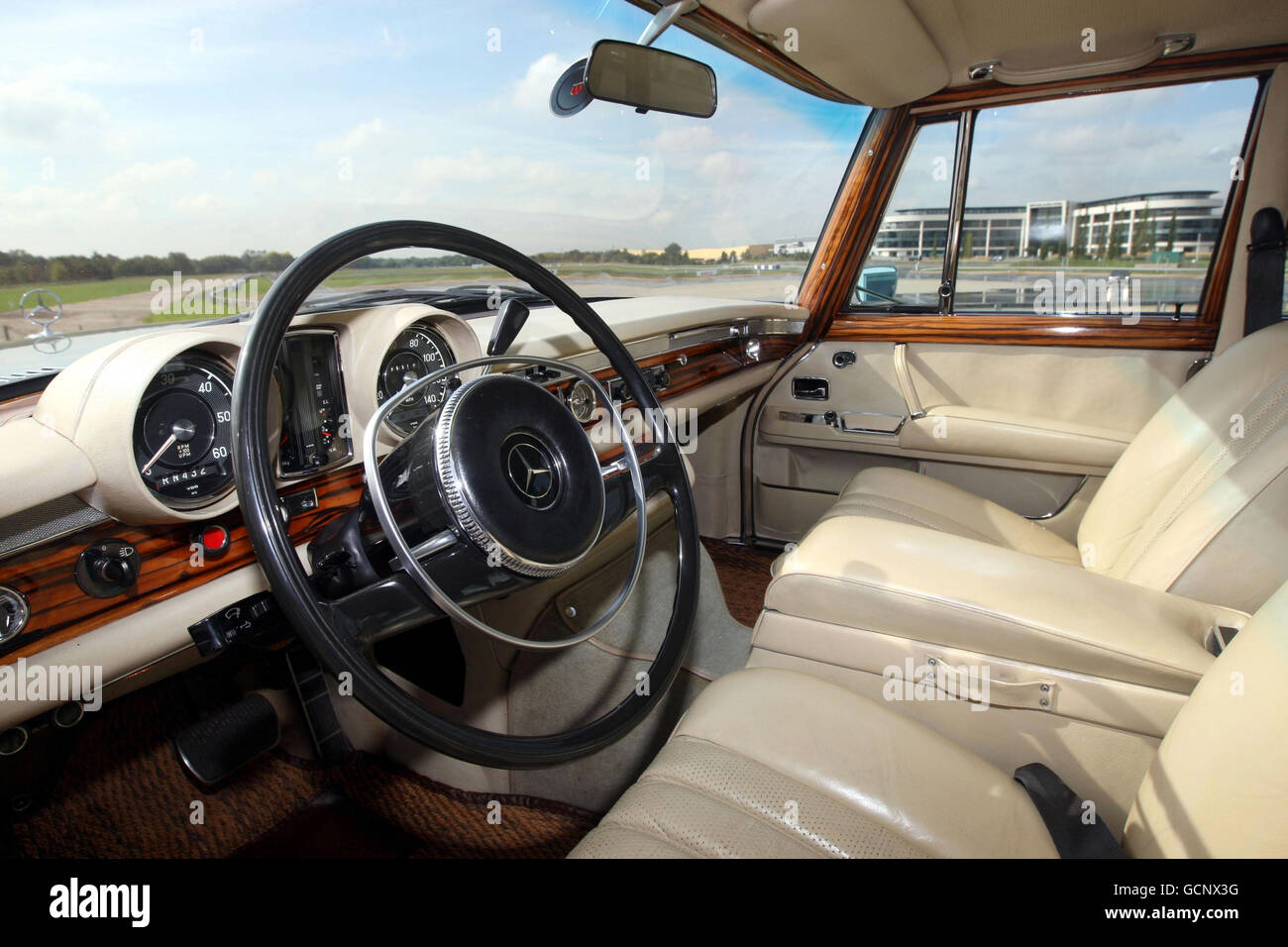 The interior of a Mercedes-Benz 600, once owned by Elvis Presley, which ...