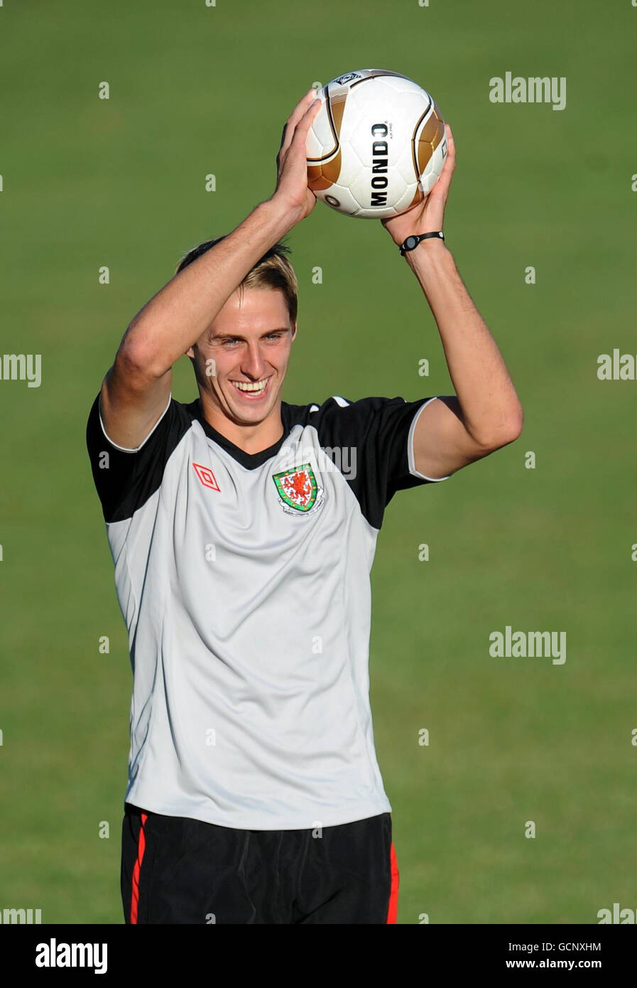 Wales' David Edwards during a training session at the Montenegro ...