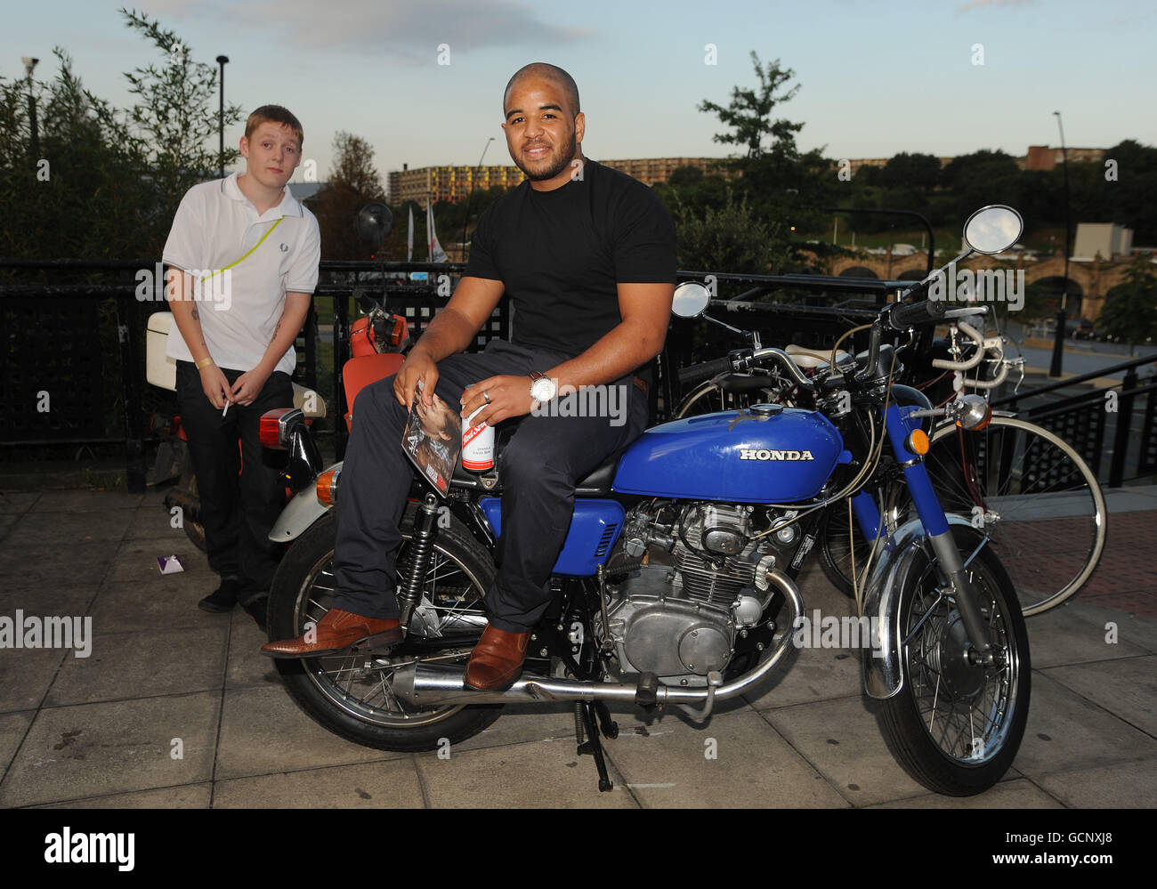 Actors Thomas Turgoose (left) and Andrew Shim ahead of the preview ...