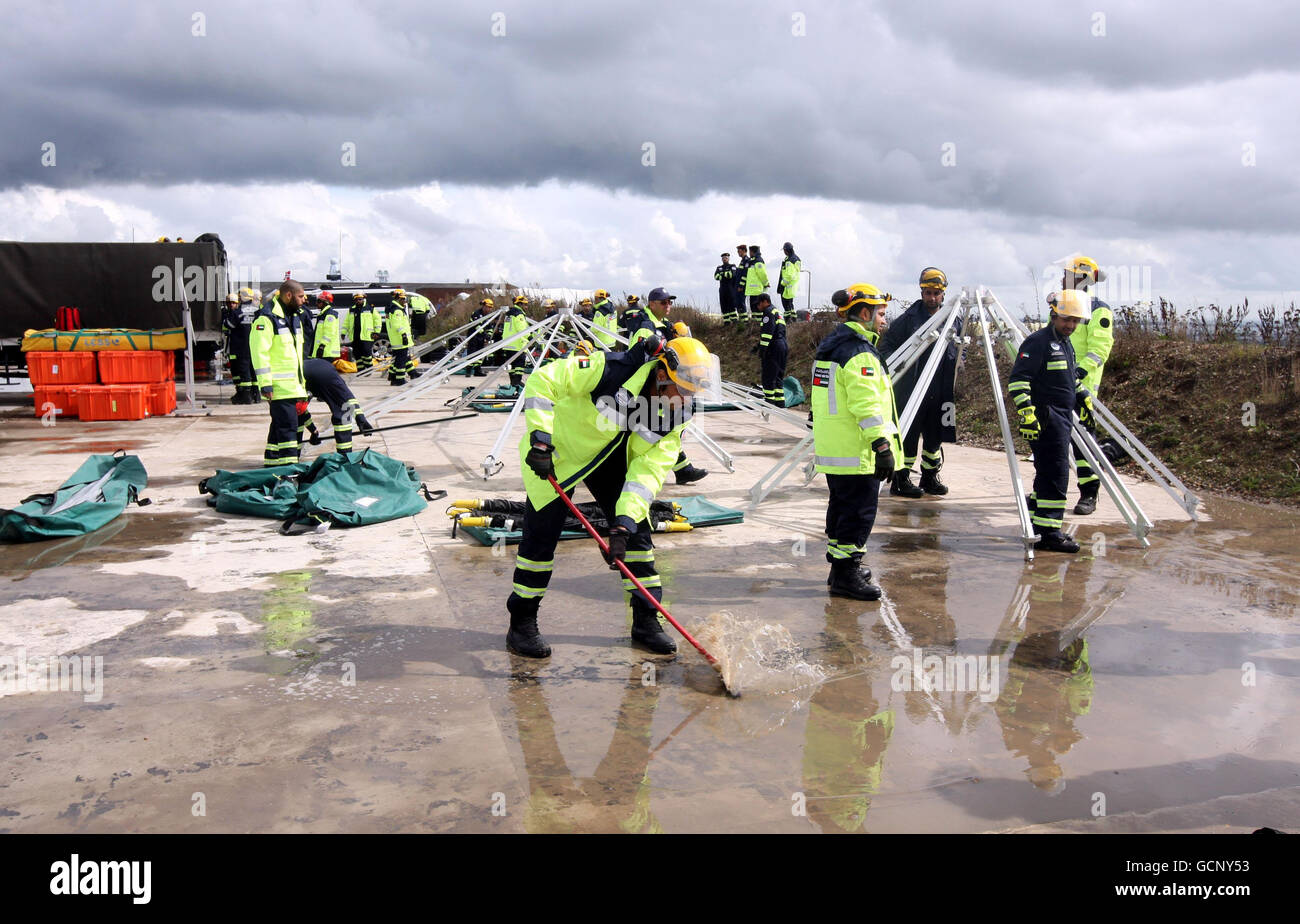 Fire exercise fire exercise general view gv mangdm hi-res stock ...