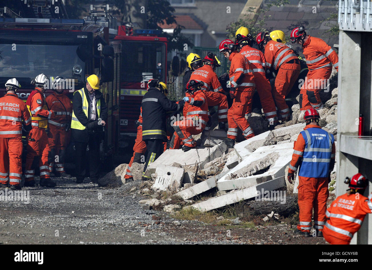 Fire exercise fire exercise general view gv mangdm hi-res stock ...