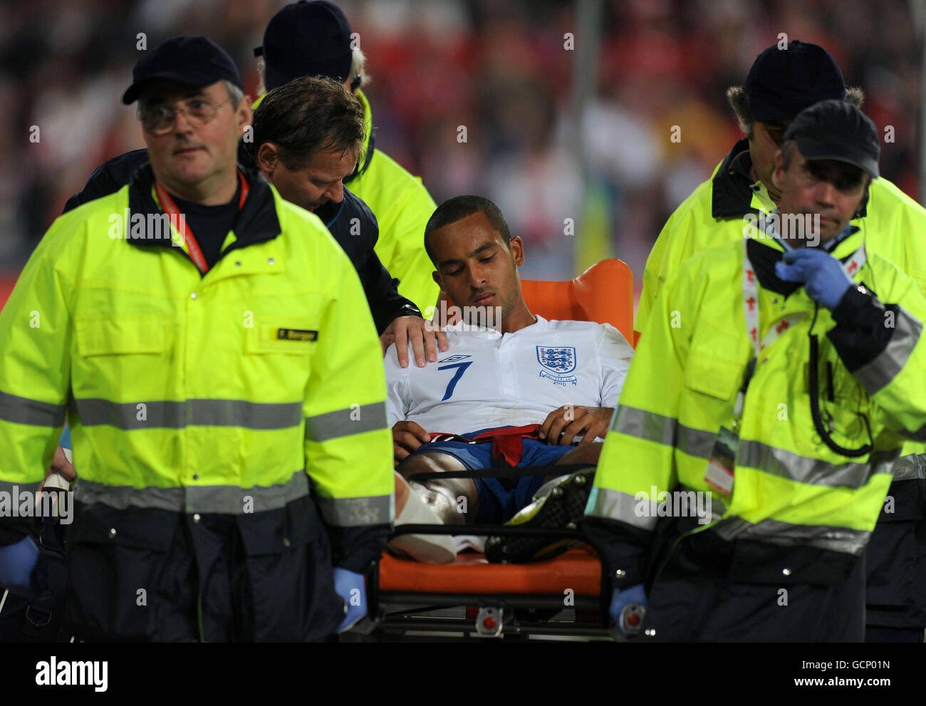 Football injured stretcher hi-res stock photography and images - Alamy