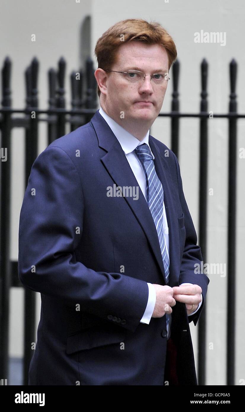 Chief secretary to the treasury danny alexander in downing street hi ...