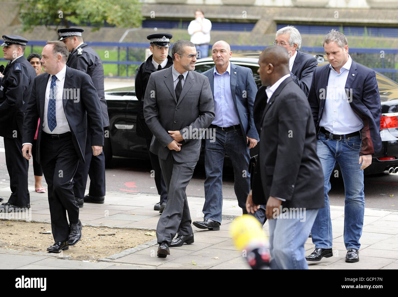 George Michael arrives at Highbury Corner Magistrates' Court in north ...