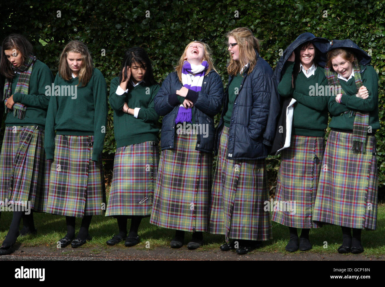 Queen opens sports hall at Gordonstoun School Stock Photo - Alamy