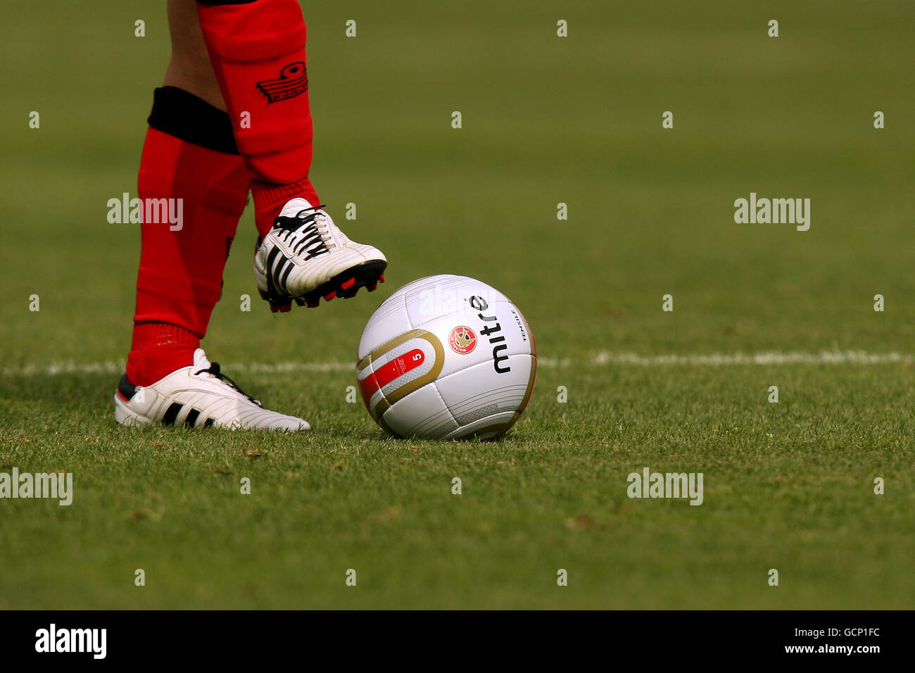 Football ball boot kick boot ball detail hi-res stock photography and ...