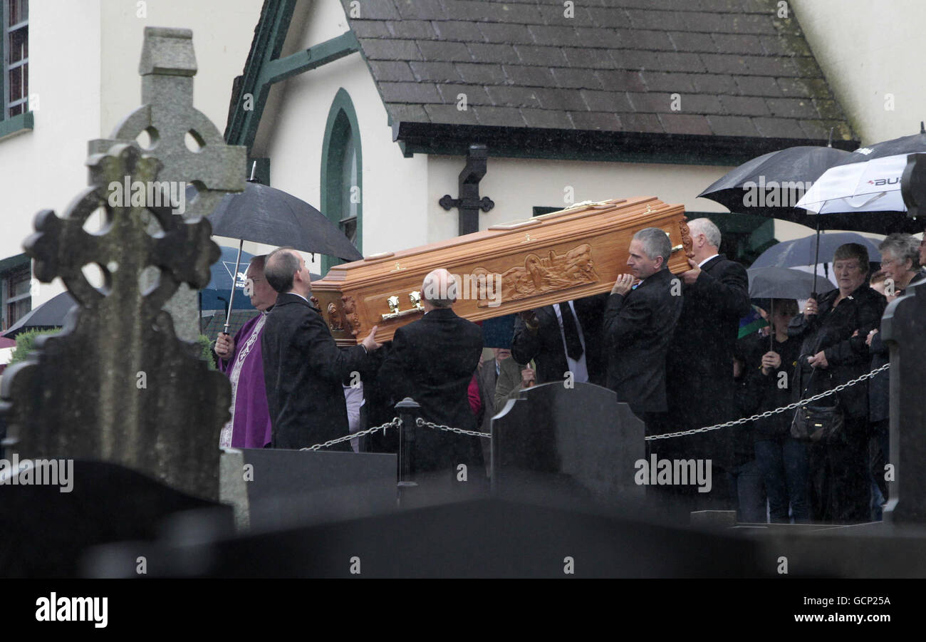 Charlie Armstrong funeral Stock Photo - Alamy