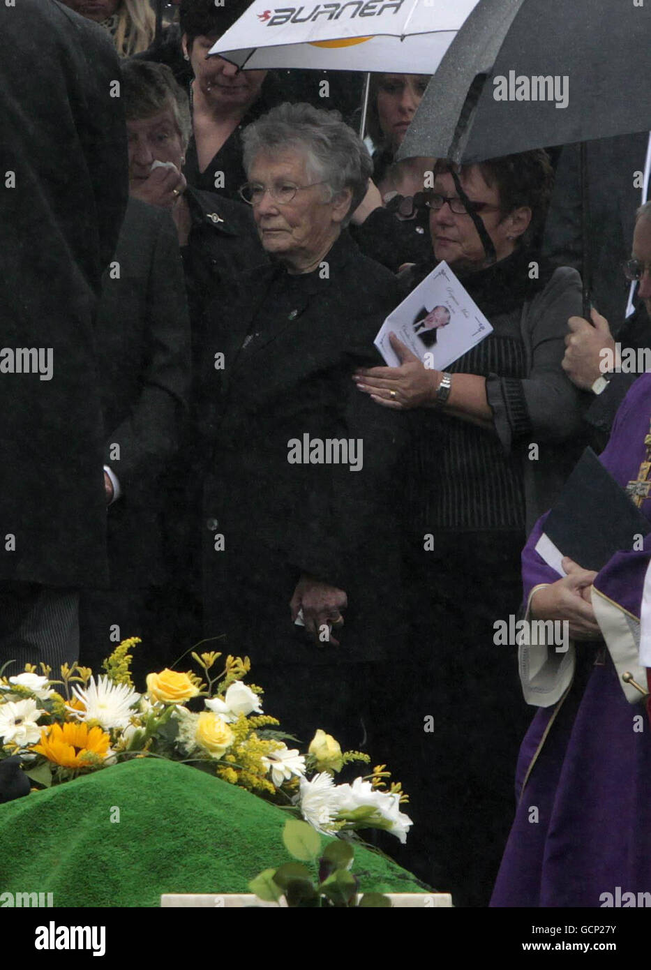 Charlie Armstrong funeral Stock Photo - Alamy