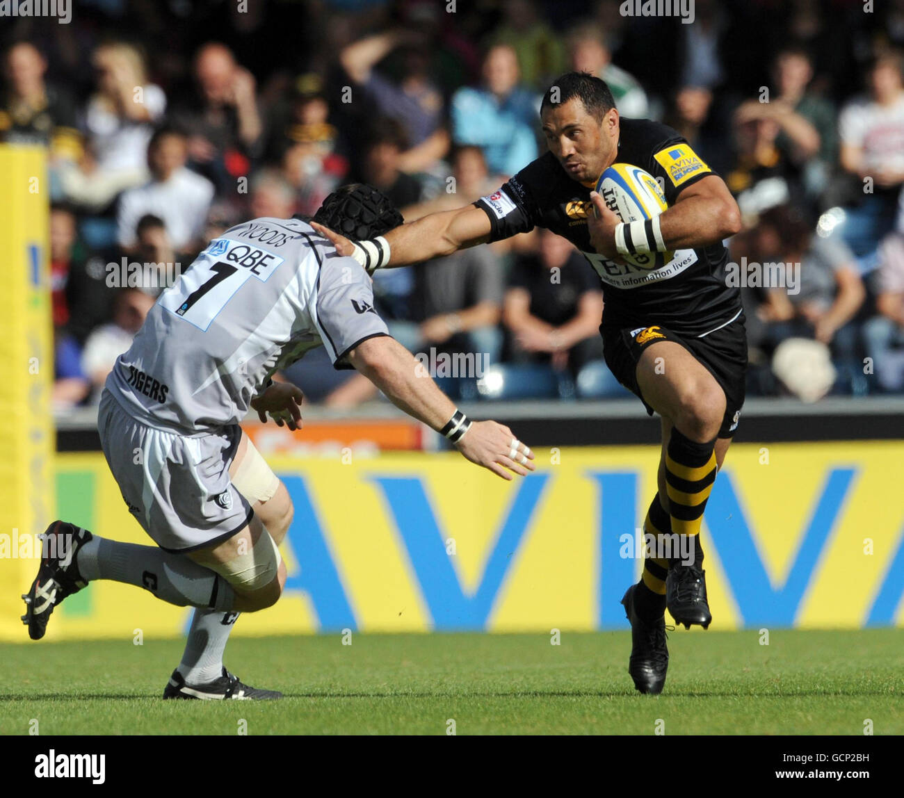 Rugbyu wasps full length battling mangdm hi-res stock photography and ...