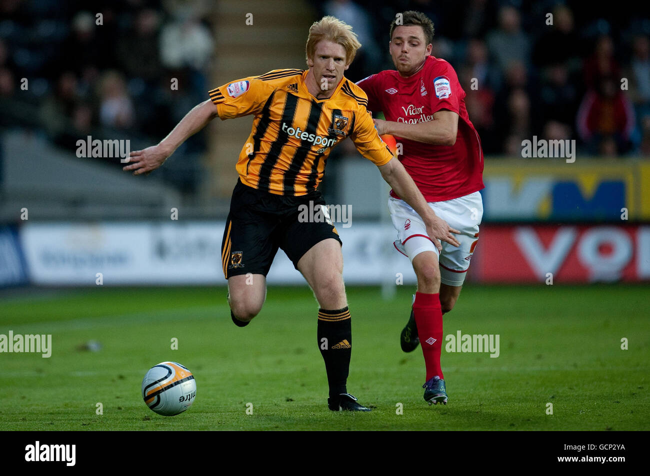 Hull City's Paul McShane and Nottingham Forest's Paul Anderson during ...