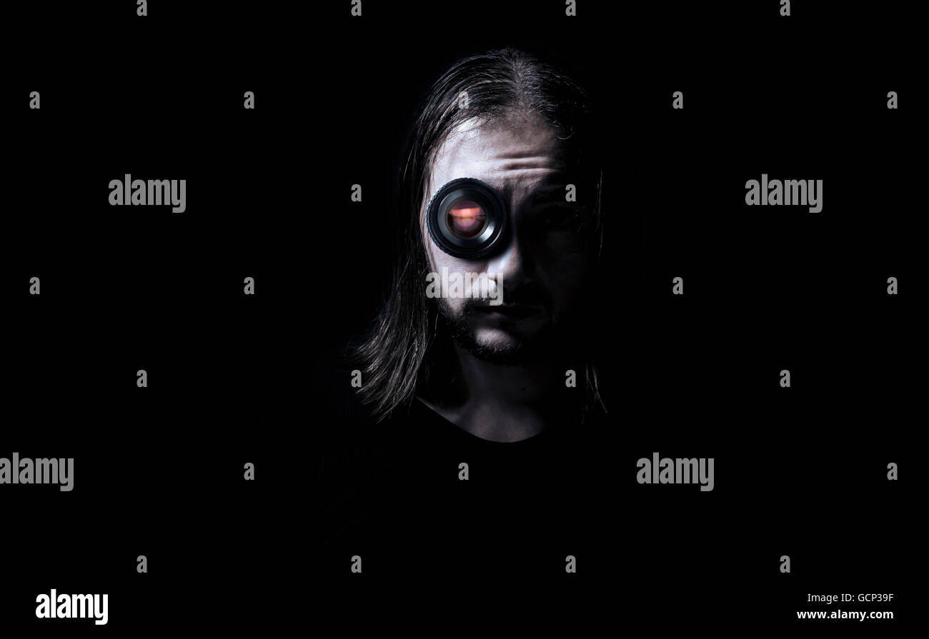 The lens is the eye of the camera hi-res stock photography and images ...