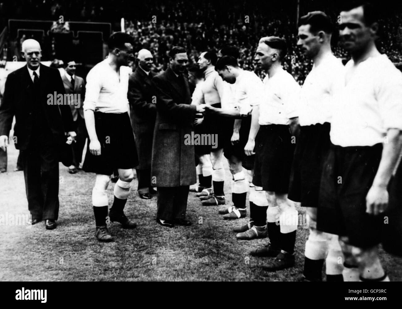 Football - Derby County Team. Members of Derby County Team being ...
