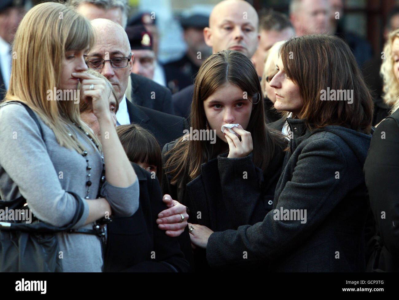 Family and friends of Sergeant Andrew Jones and Trooper Andrew Howarth ...