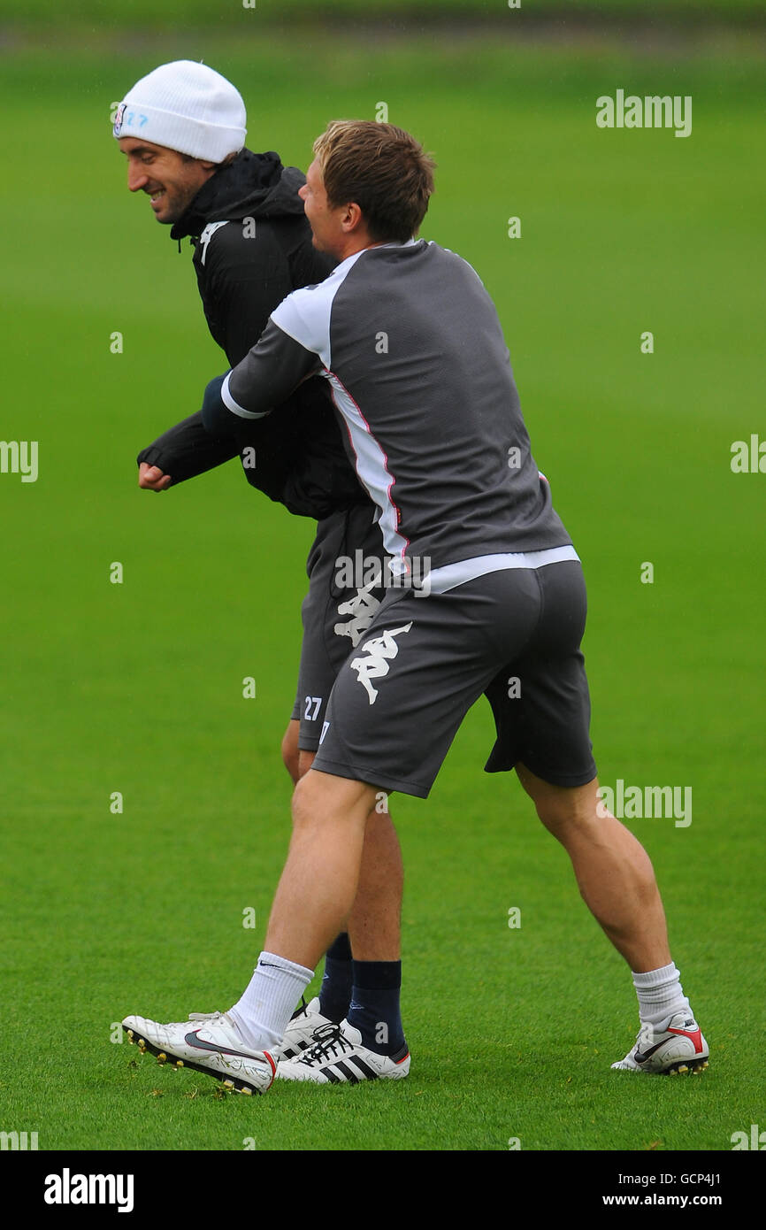 Soccer - Fulham Training - Motspur Park Training Ground Stock Photo - Alamy