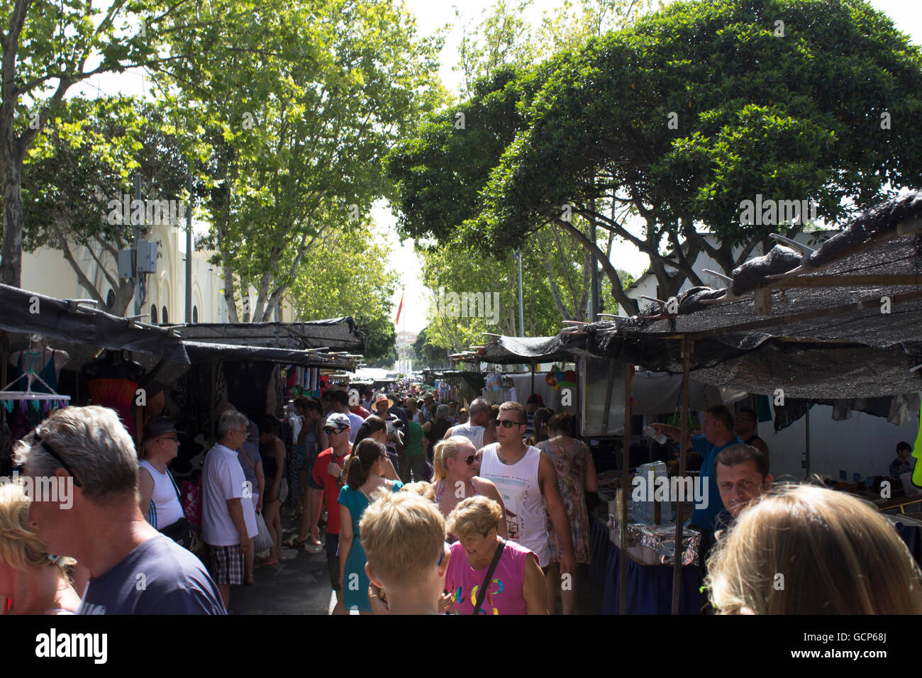 Market stall surrounded hi-res stock photography and images - Alamy