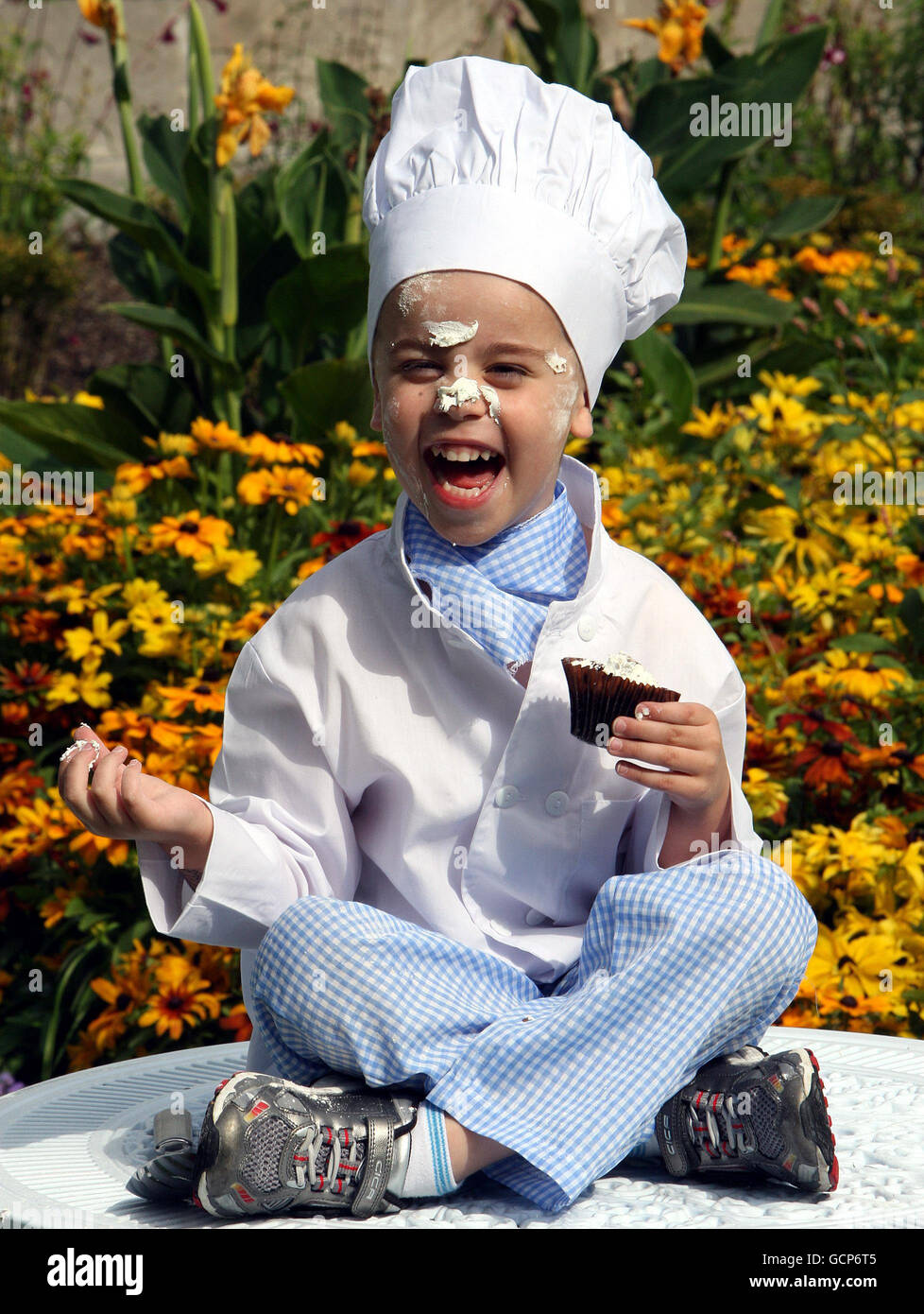 Three year old Adam Webb from Belfast, helps launch this year's Taste ...