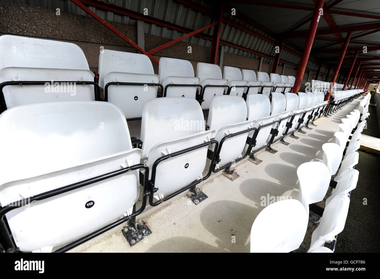 General view of the seating at the crown ground hi-res stock ...