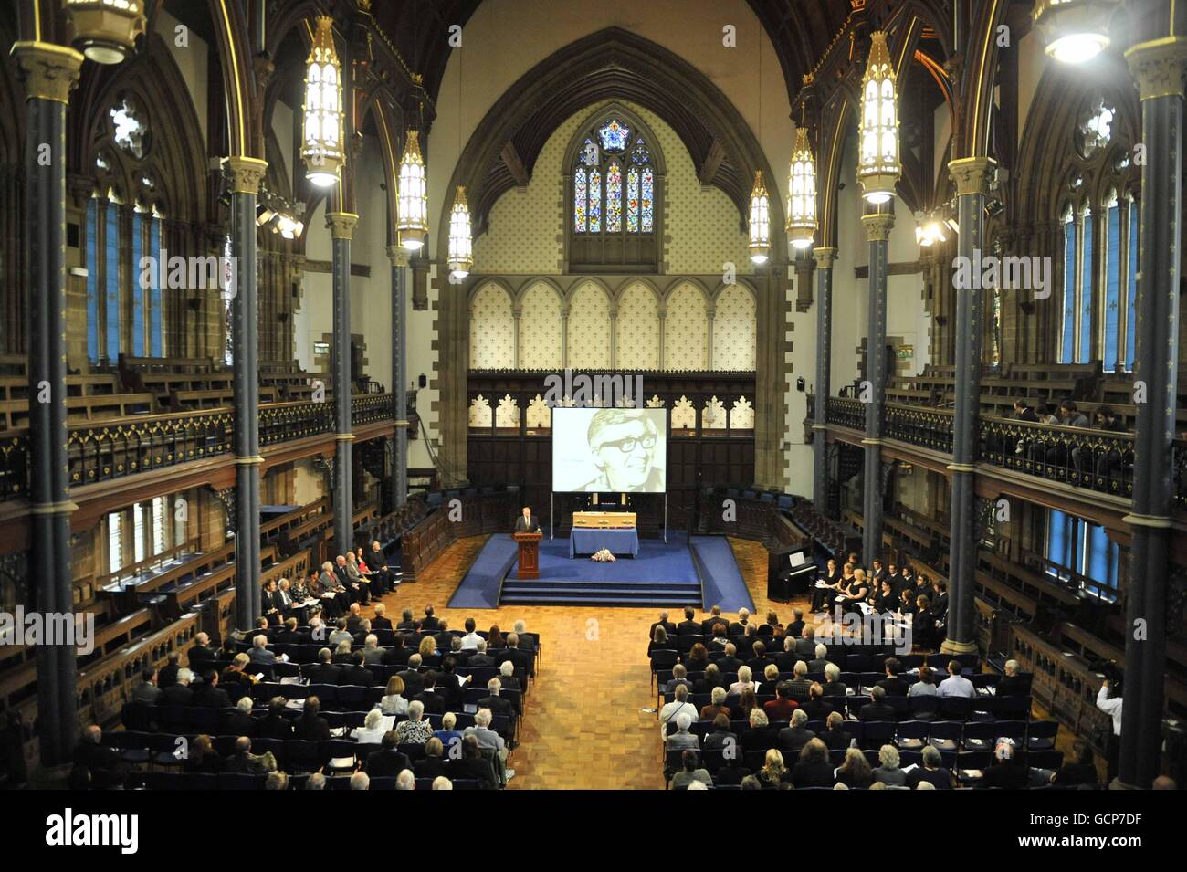 A general view of the funeral service for Edwin Morgan, Scotland's ...