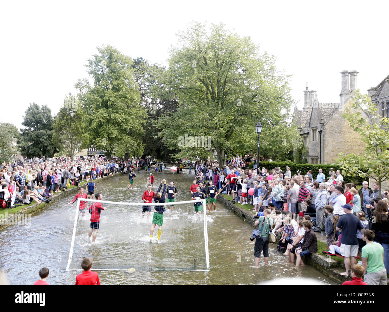 River Windrush football game Stock Photo - Alamy