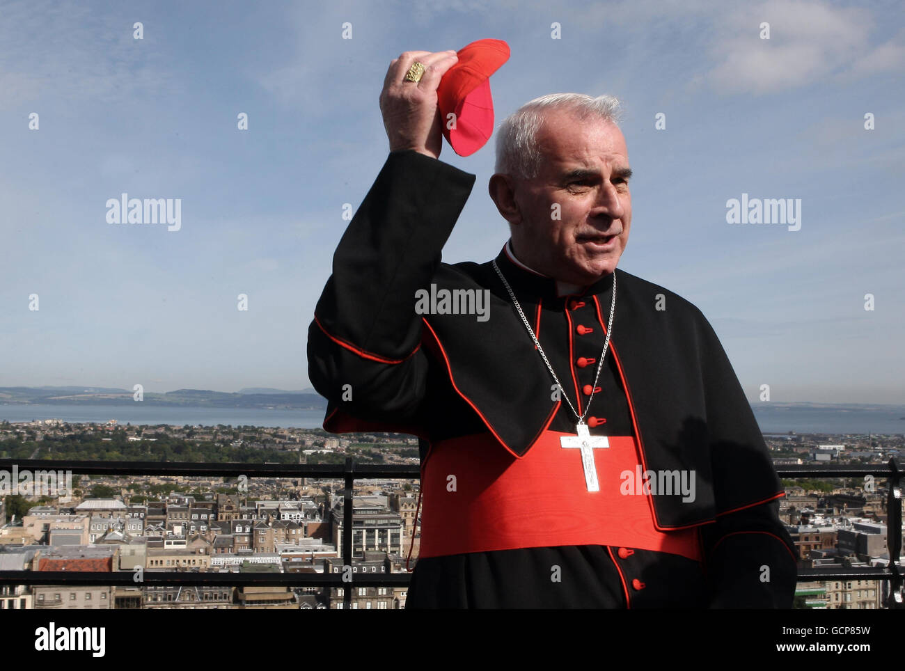 Cardinal Keith O'Brien at Edinburgh Castle where he announced that ...