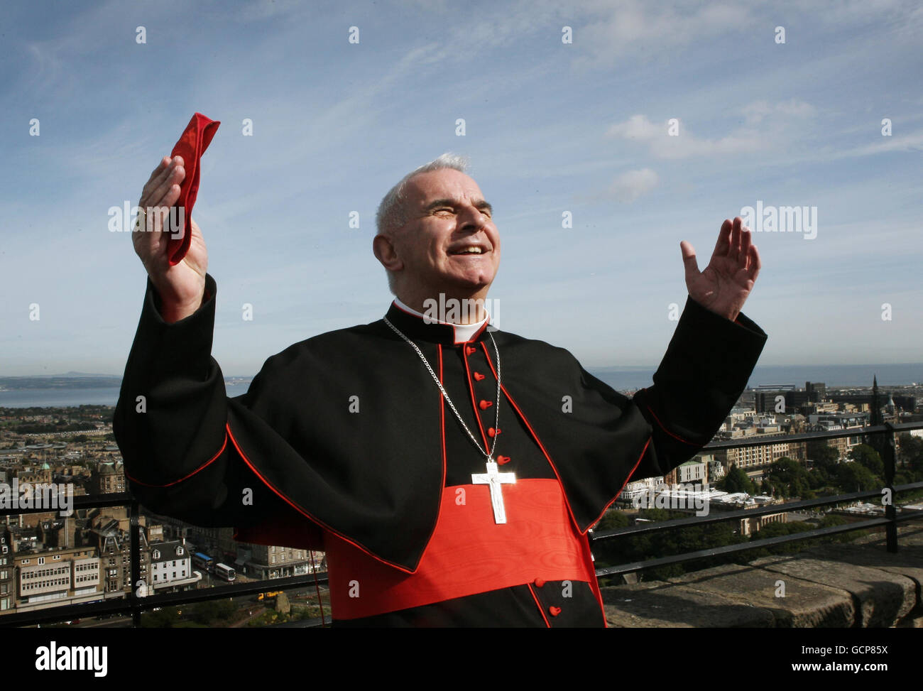 Cardinal Keith O'Brien speaks at Edinburgh Castle where he announced ...