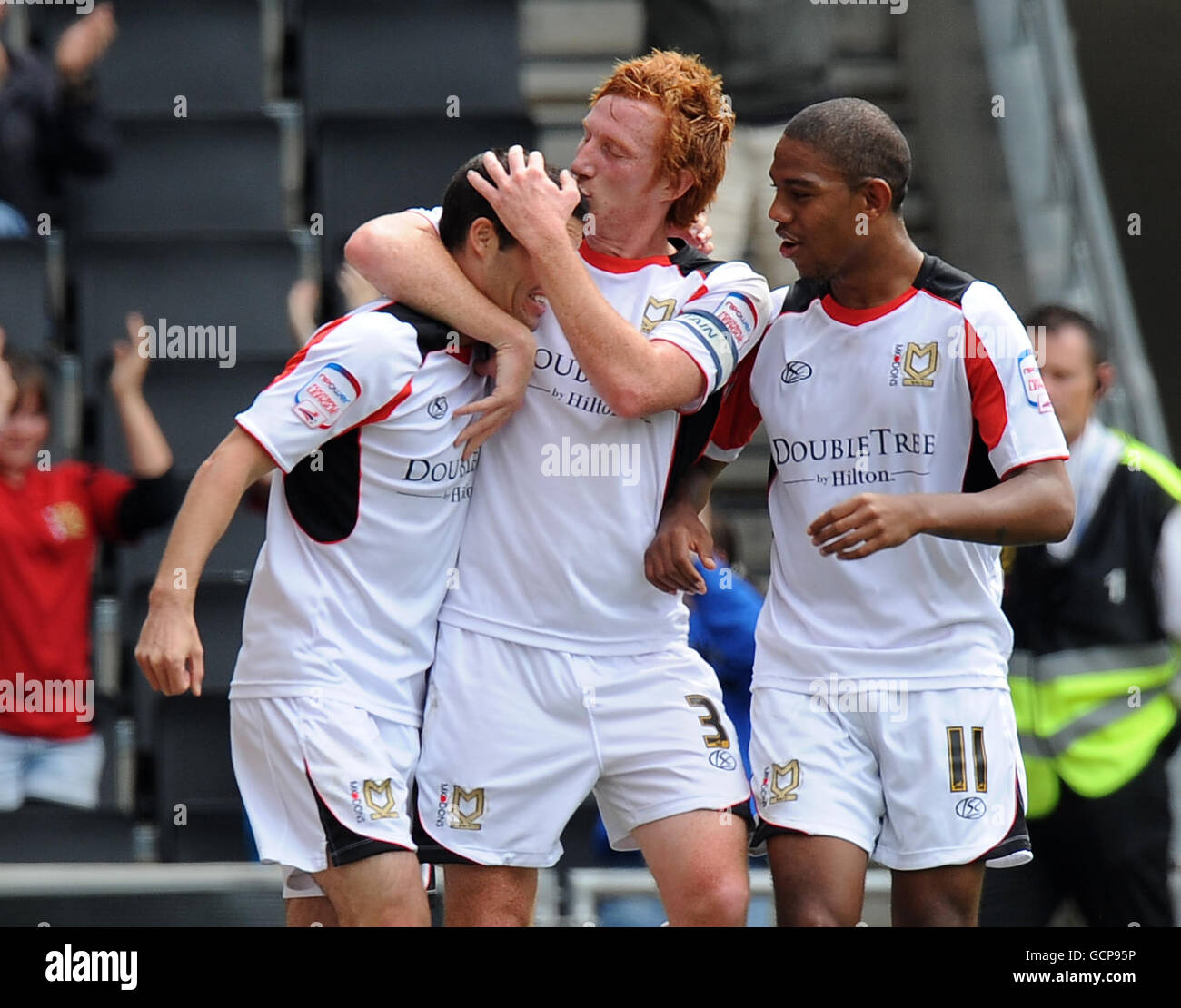 Soccer football league one milton dons hartlepool stadium hi-res stock ...