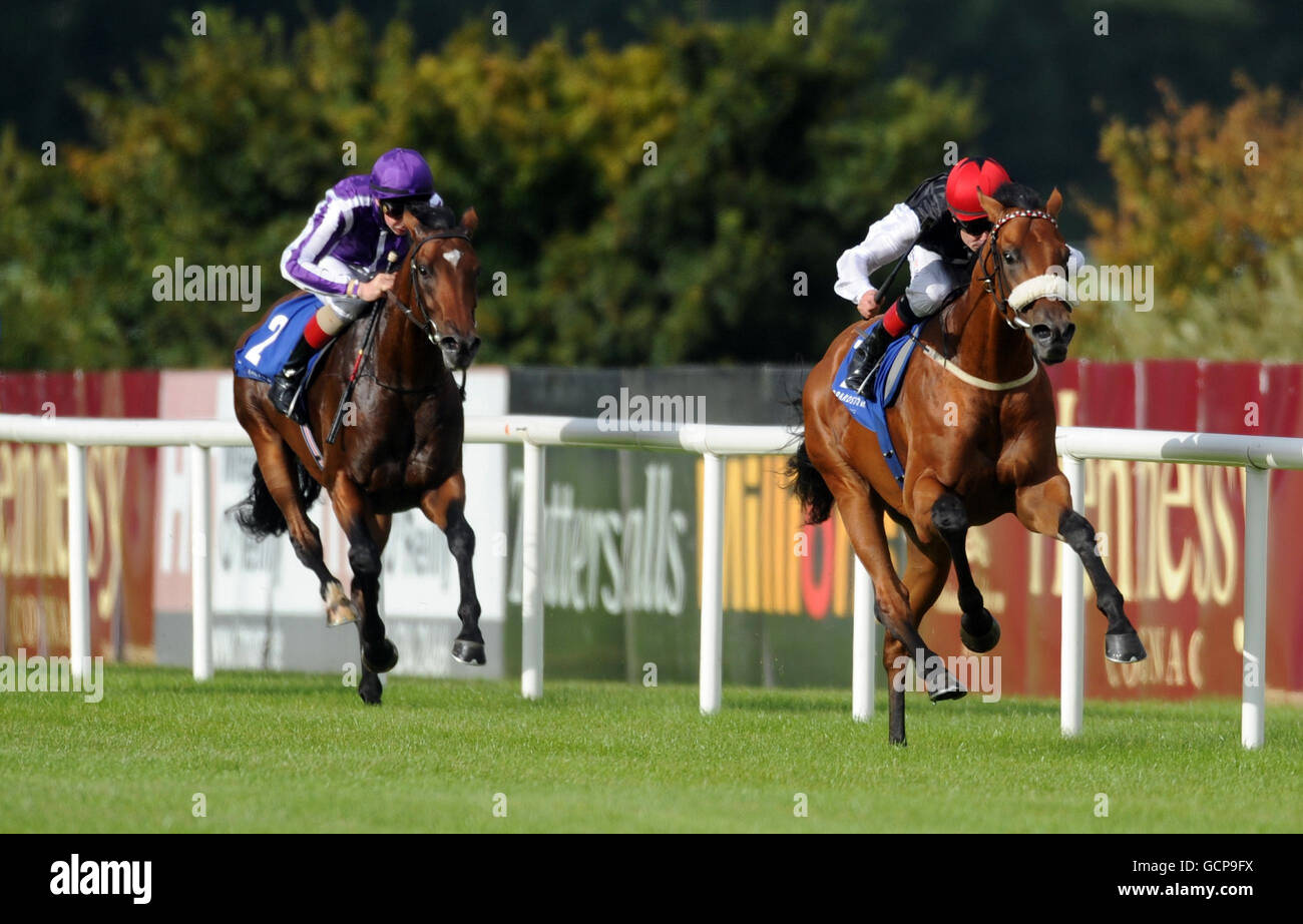 Jockey Pat Smullen rides A Word Apart to victory in the Irish Stallion ...